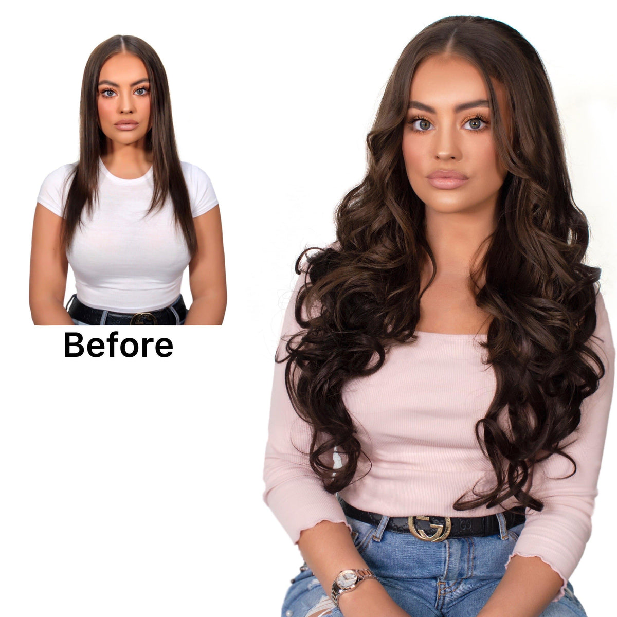 ADORA LONG HALF HEAD EXTENSION | Plush Beauty
